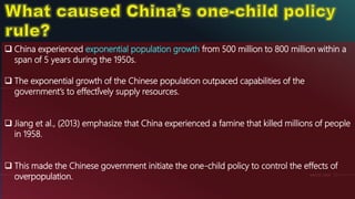 THE PROBLEM OF CHINA’S AGING POPULATION | PPTX
