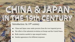 The Differences Between Japan’s And China’s Responses To Imperialism | PDF