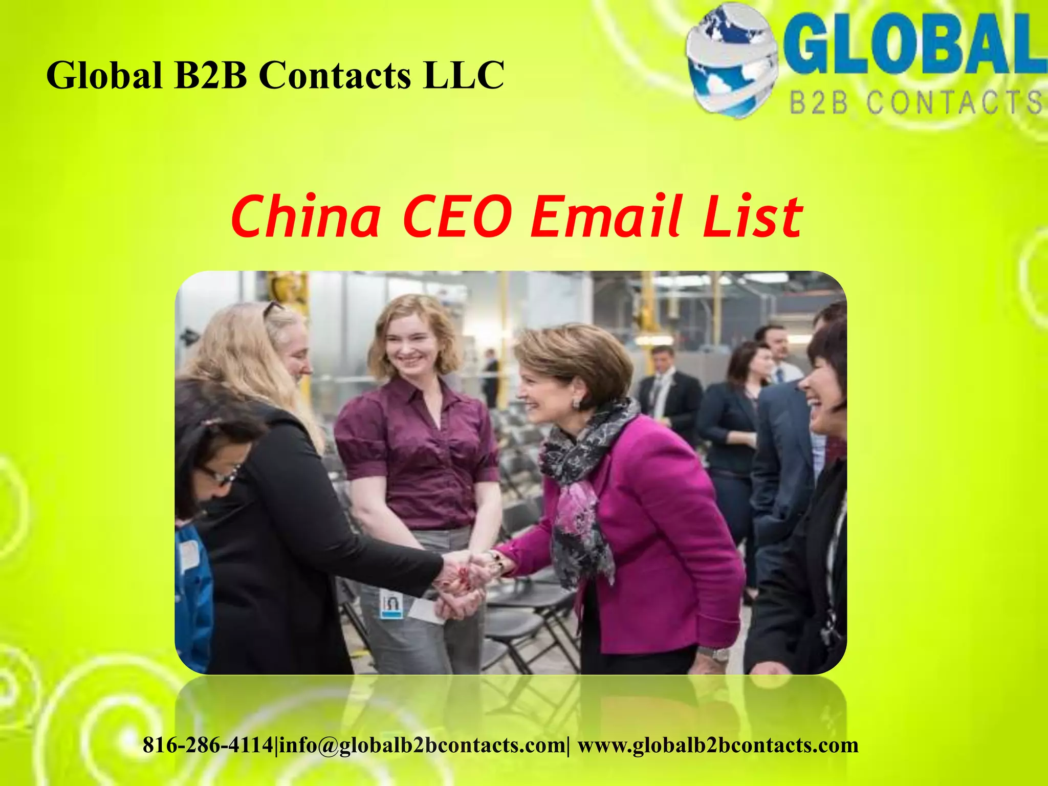 China ceo email list | PPT