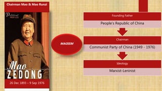 Chinese communism(Mao Zedong) | PPTX