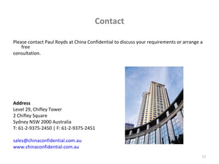 China Confidential Presentation | PPT