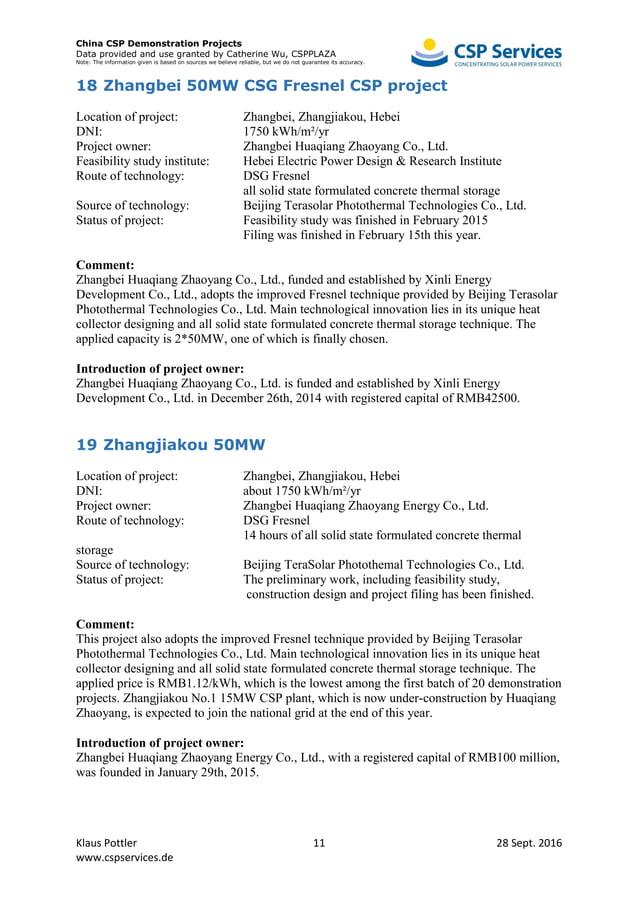 China CSP Demonstration Projects | PDF | Power and Energy Industry ...