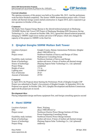 China CSP Demonstration Projects | PDF | Power and Energy Industry ...