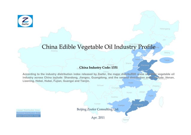 China edible vegetable oil industry profile cic1331 sample pages | PPT