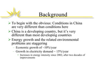 China energy and environmental challenges | PPT
