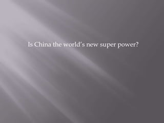 China facts power point | PPTX