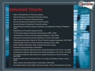 China financial leasing industry report, 2009 2010 | PPT