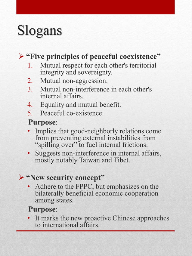 China foreign policy | PPTX