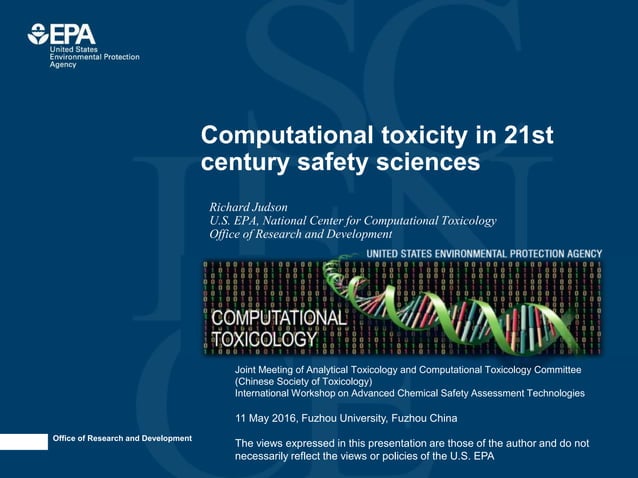 Computational Toxicity in 21st Century Safety Sciences | PPTX