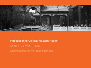 China goes West | PPTX