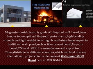China high quality decorative and waterproof mgo board | PPT