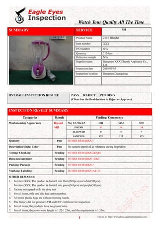 China inspection-china quality control report | DOC