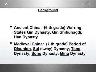 China in the middle ages for notes in class copy | PPT