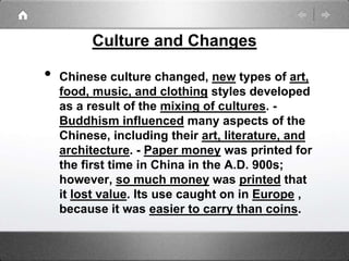 China in the middle ages for notes in class copy | PPT