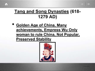 China in the middle ages for notes in class copy | PPT