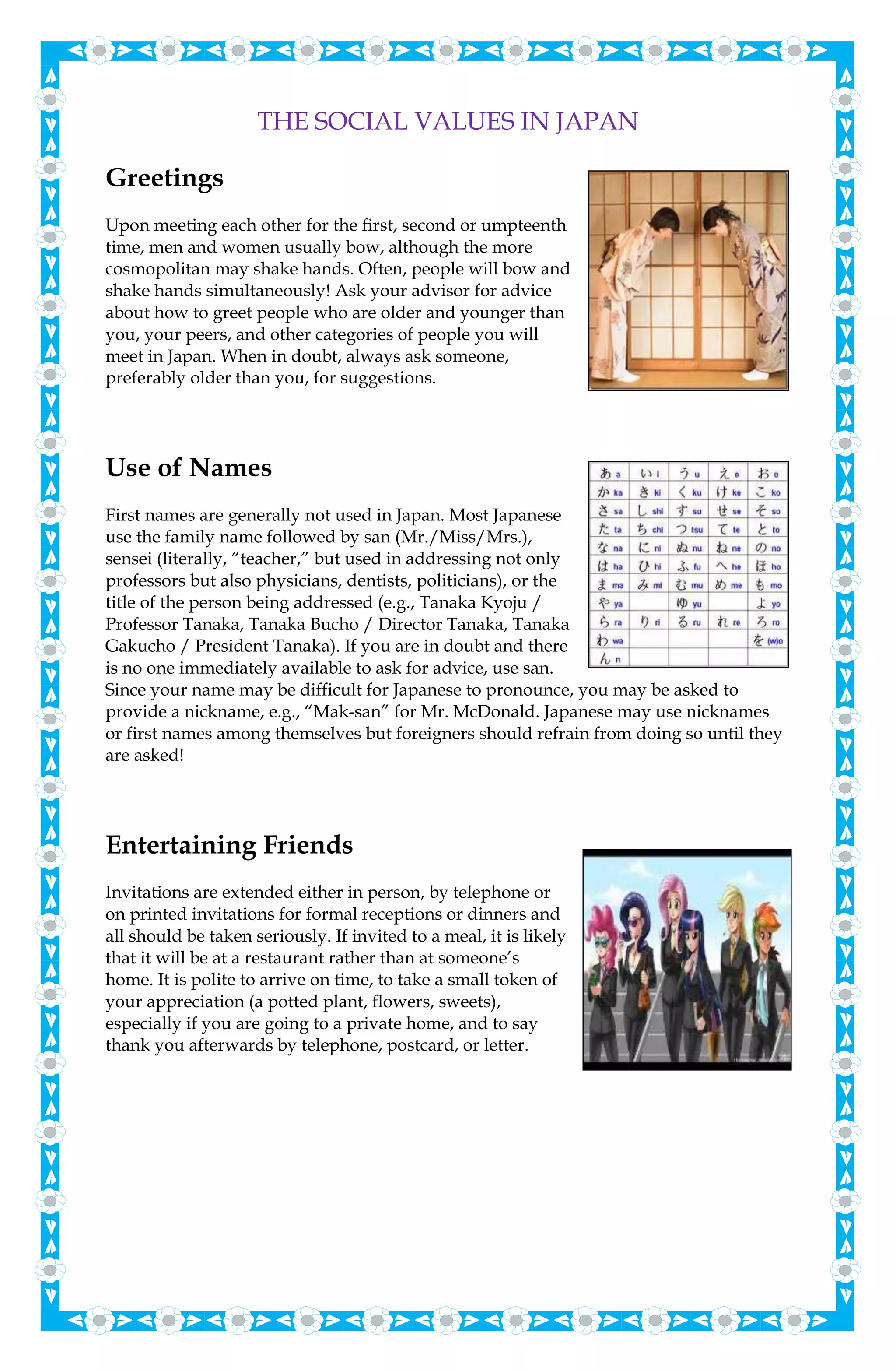 Kultura at Tradisyon ng Bansang China, Japan at Pilipinas | DOCX
