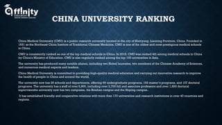 china medical university ranking | PPT