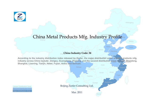 China metal products mfg. industry profile cic34 sample pages | PPT