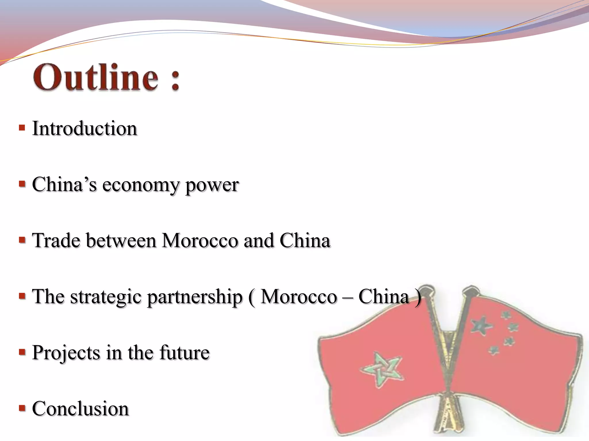 Morocco-China strategic partnership | PPTX
