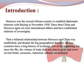Morocco-China strategic partnership | PPTX