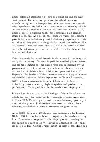 China offers an interesting picture of a political and business envi | PDF