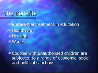 China one child policy | PPT