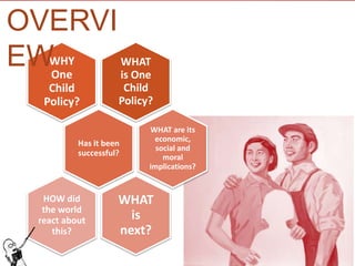 China one child policy | PPTX