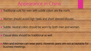 China (Business Etiquette & Protocols) | PPTX