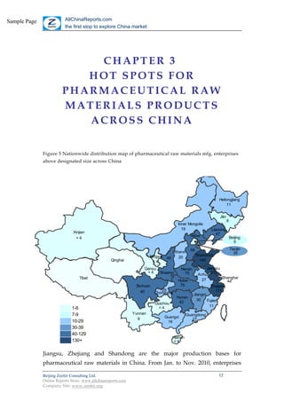 China pharmaceutical raw materials market report sample pages | PDF