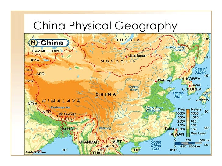 Manchurian Plain China Map Landforms