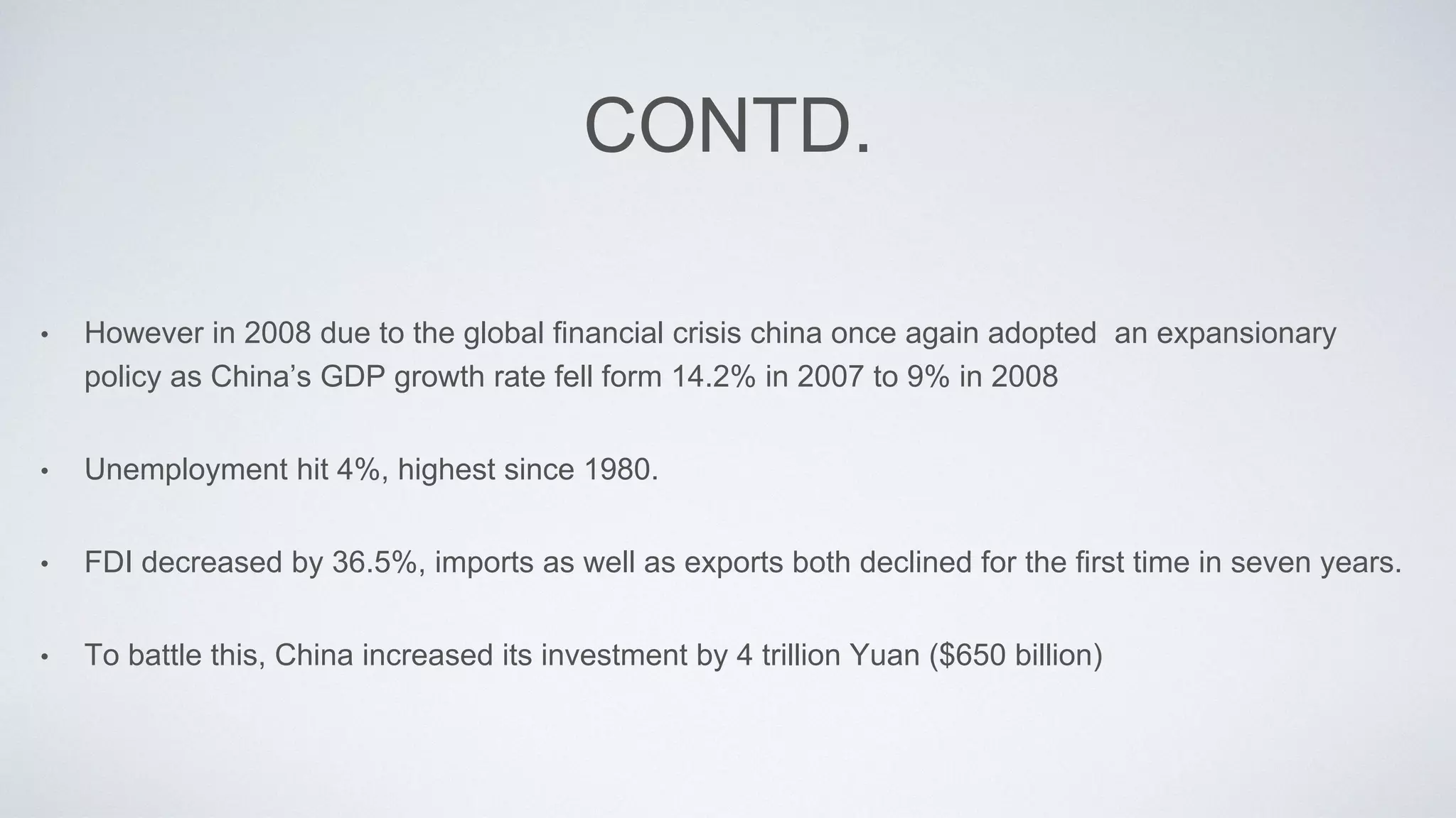 Macroeconomics of China | PPTX
