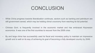 Macroeconomics of China | PPTX