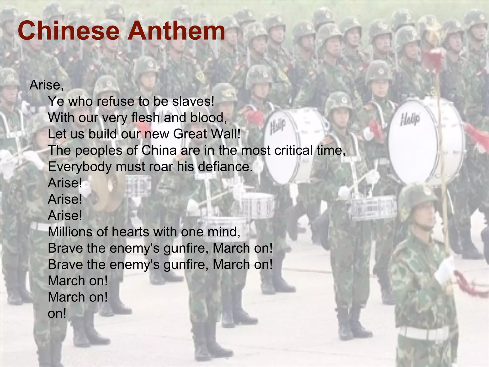 ALL ABOUT CHINA | PPT | World Cuisines | Food & Drink