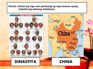 Mga Dinastiya sa China | PPTX