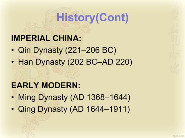 China presentation final section 1 | PPT | Free Download