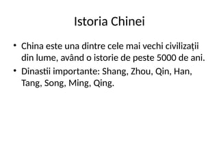 prezentare despre china, Istorie, Geografie, Viata cotidiana | PPTX