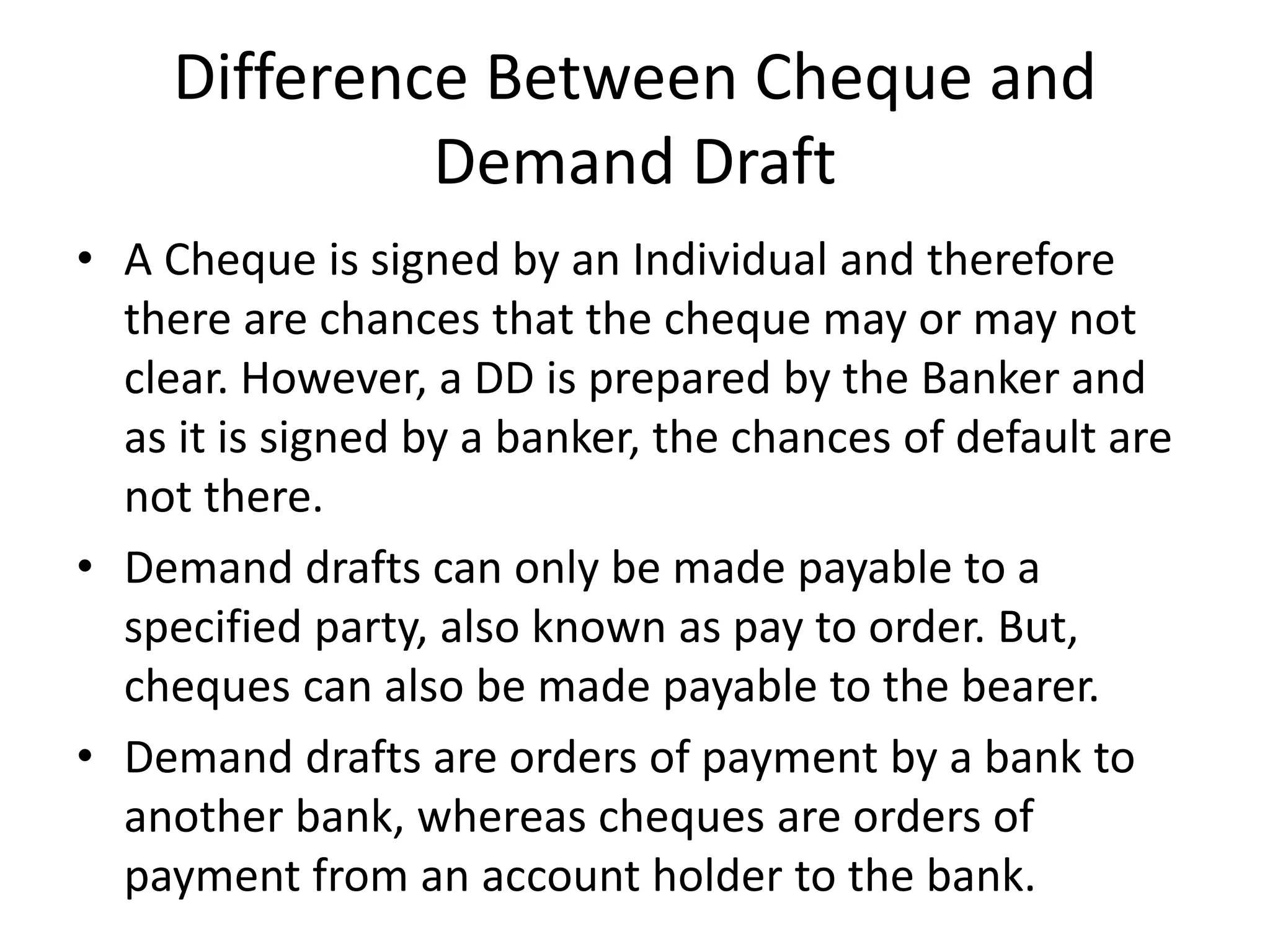 PAY ORDER & DEMAND DRAFT | PPTX