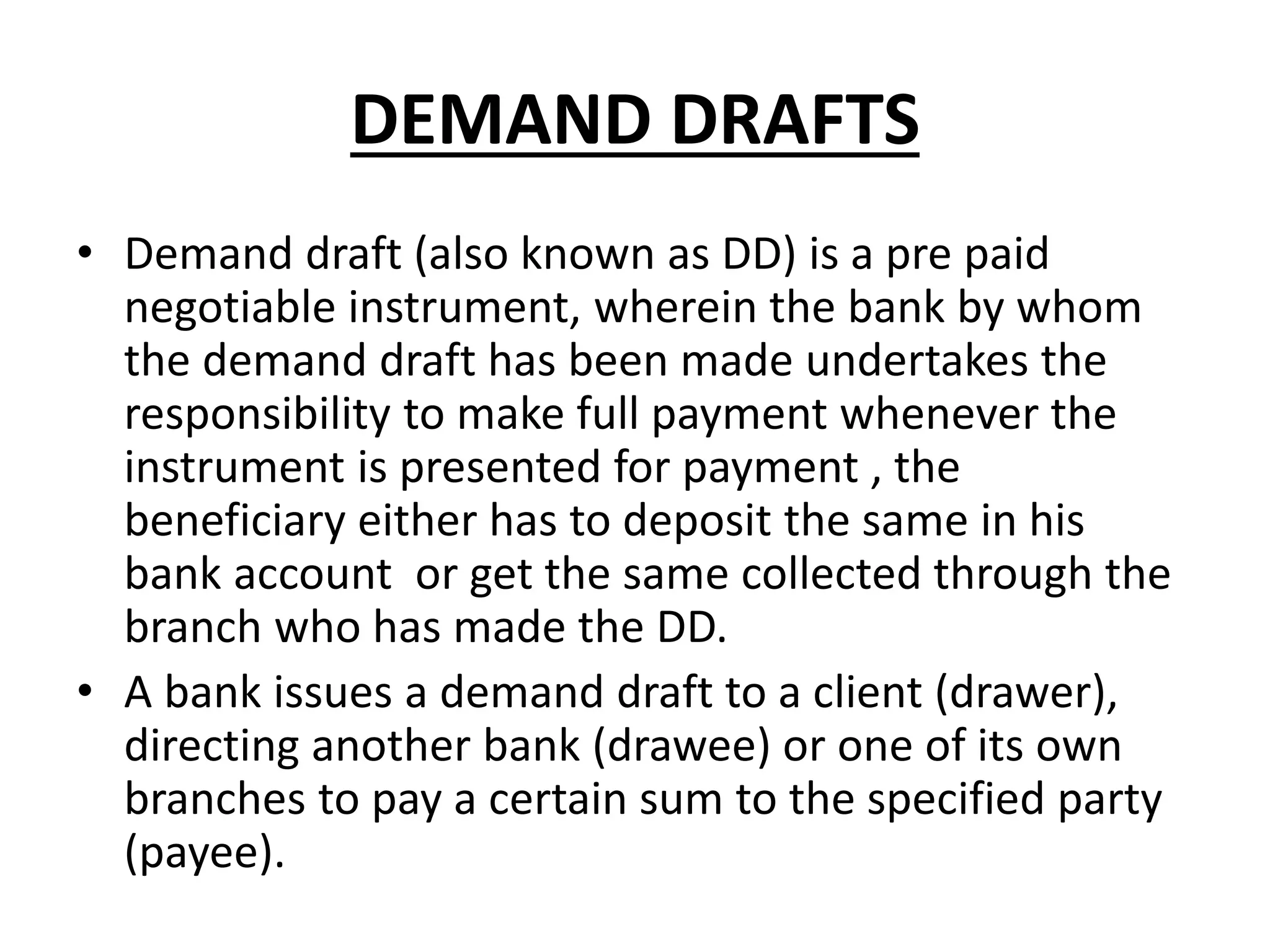 PAY ORDER & DEMAND DRAFT | PPTX