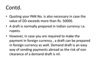 PAY ORDER & DEMAND DRAFT | PPTX