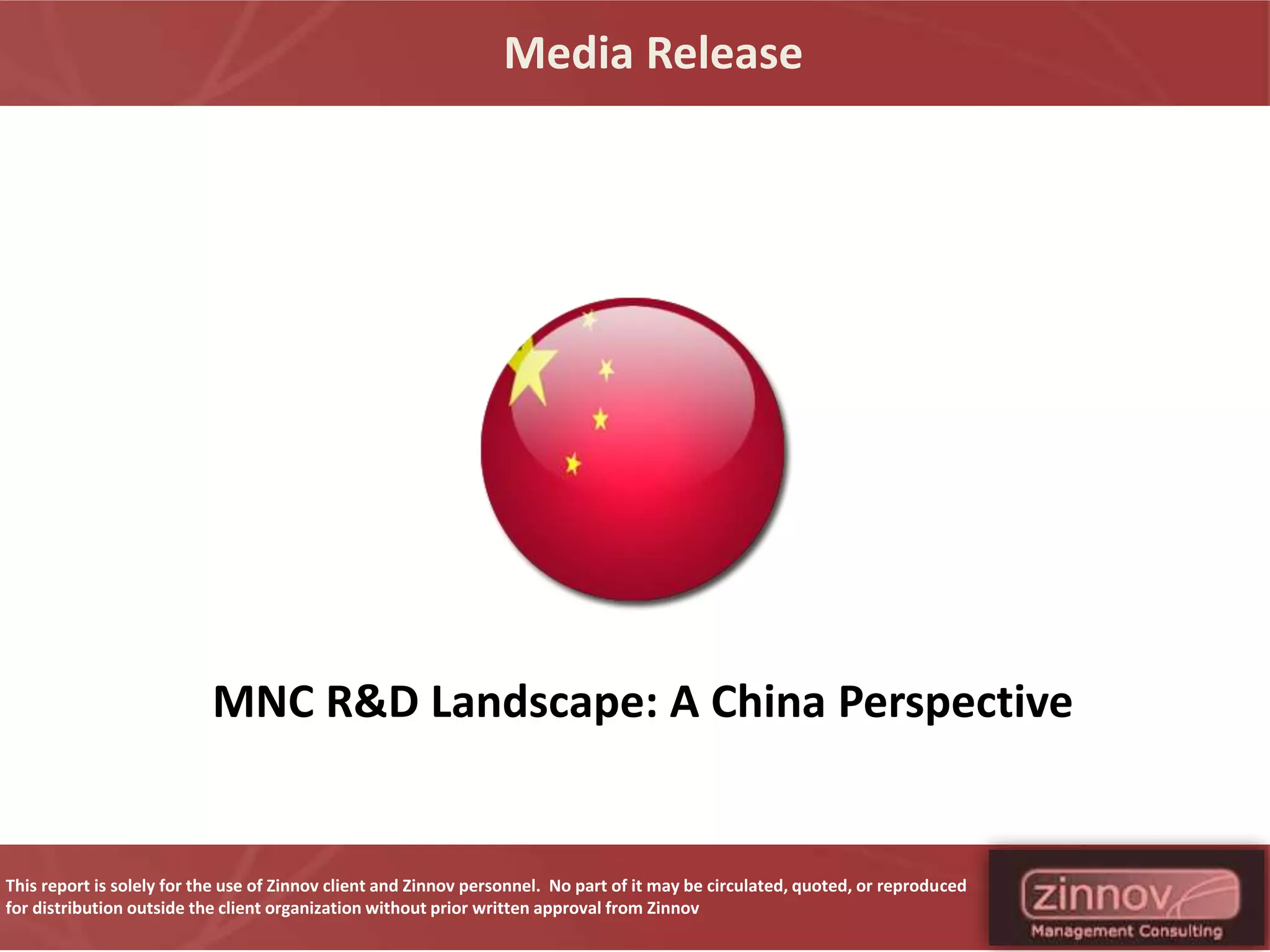 MNC R&D Ecosystem in China | PDF