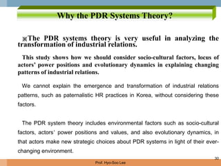 PDR Systems Theory: Changing Industrial Relations in a Globalizing ...