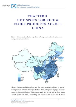 China rice flour products market report sample pages | PDF