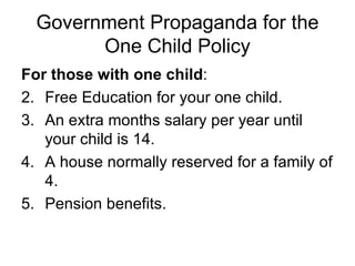 China’s One Child Policy | PPT