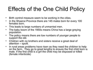 China’s One Child Policy | PPT