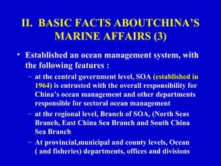 CHINA’S SUSTAINABLE OCEAN AND COASTAL DEVELOPMENT STRATEGY IN 21ST ...