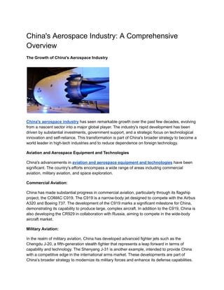 China's Aerospace Industry_ A Comprehensive Overview (1).pdf