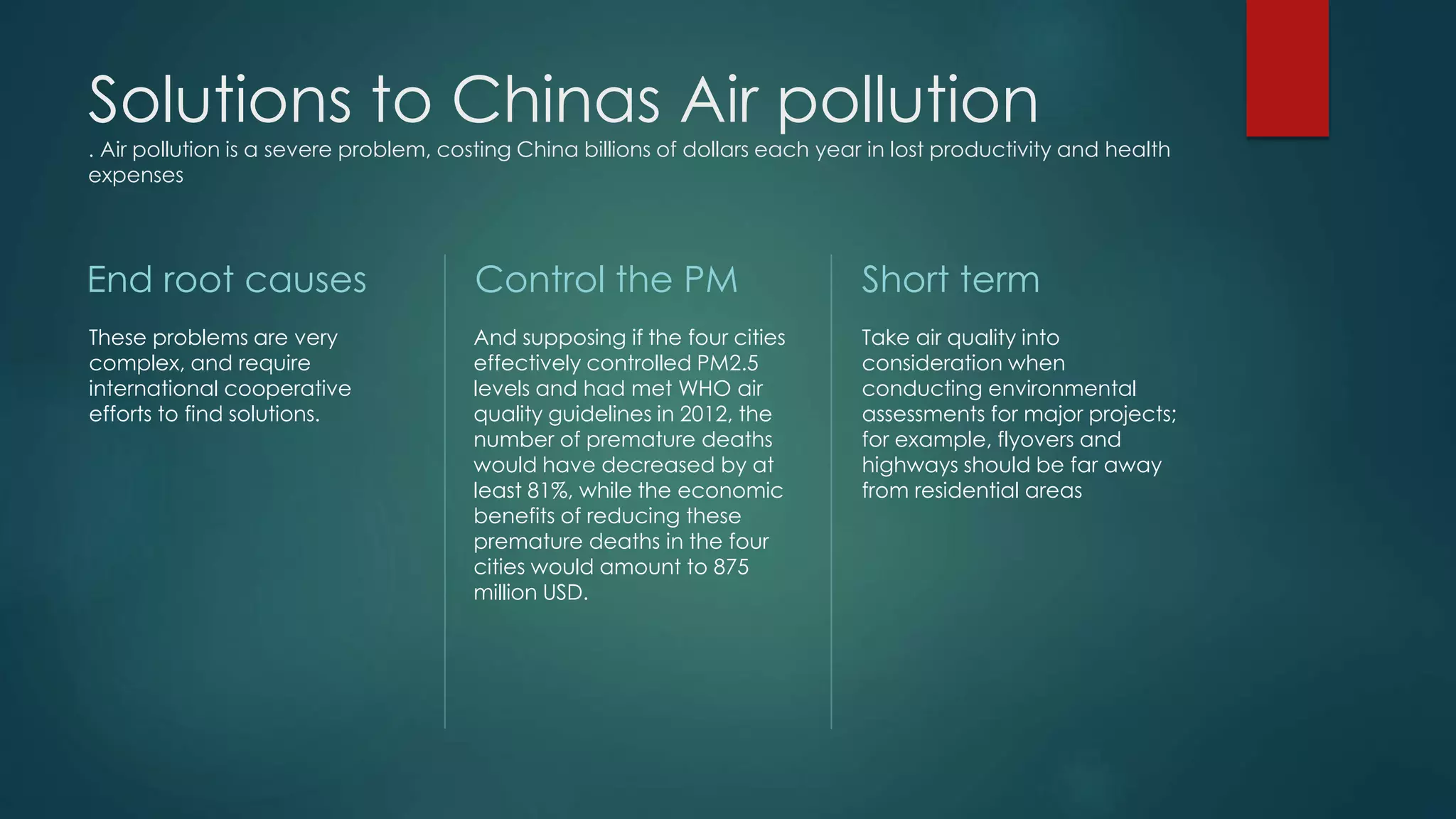 Chinas air pollution | PPTX