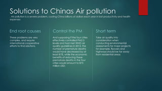 Chinas air pollution | PPTX