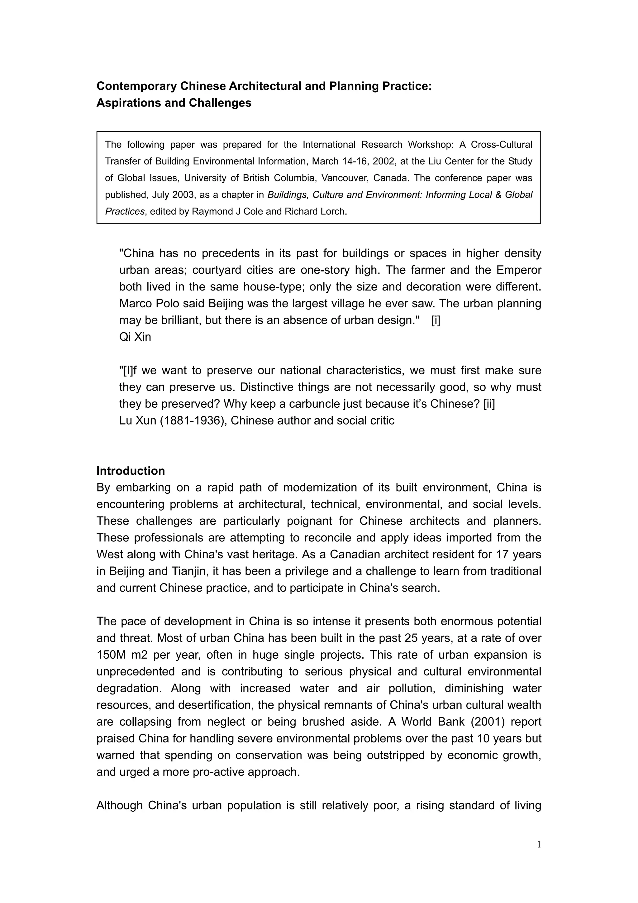 China's Architects & Planners | PDF