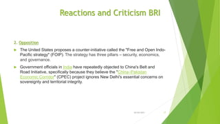 China's Belt and Road Initiative Presentation - 31st March 2021 | PPTX